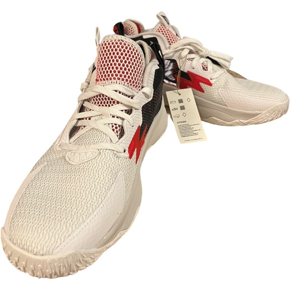 adidas | Shoes | Adidas Dame Time 8 White Red Black Portland ...